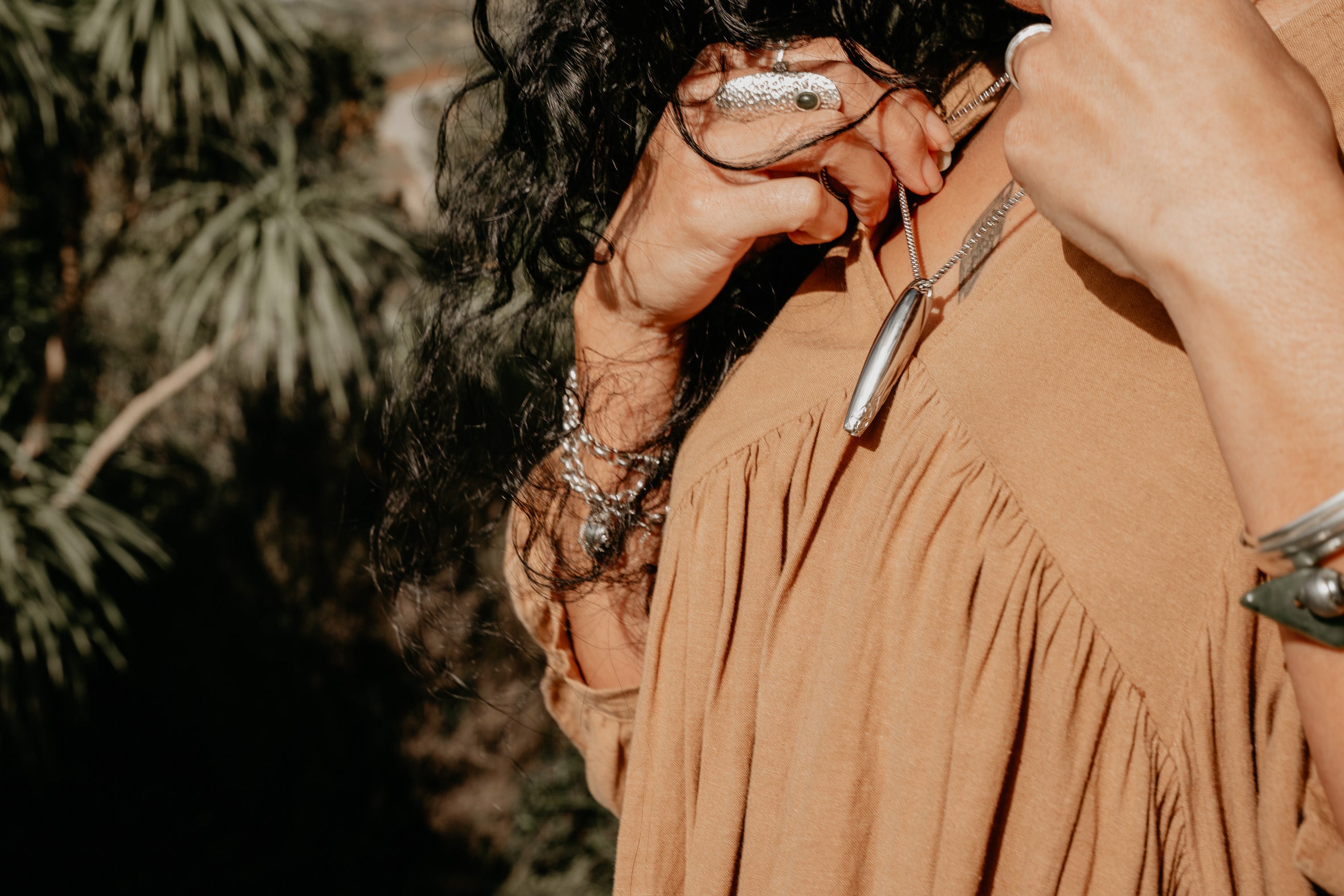 Hā Tool Classic Silver | Anxiety & Stress Relief Necklace – Hā Habit