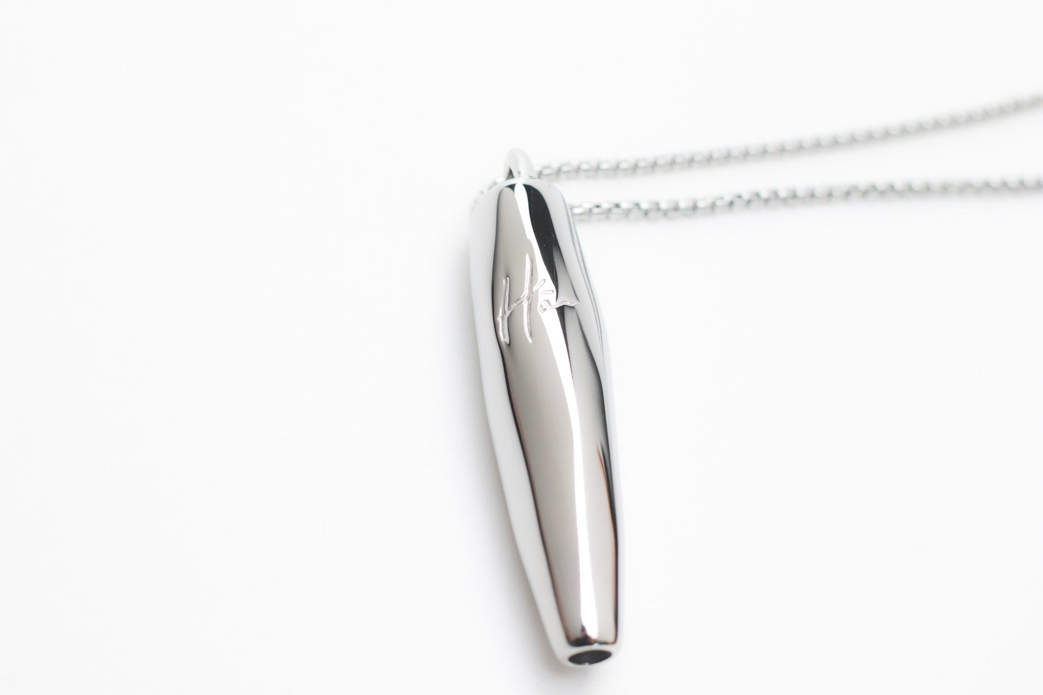 Hā Tool Classic Silver | Anxiety & Stress Relief Necklace – Hā Habit
